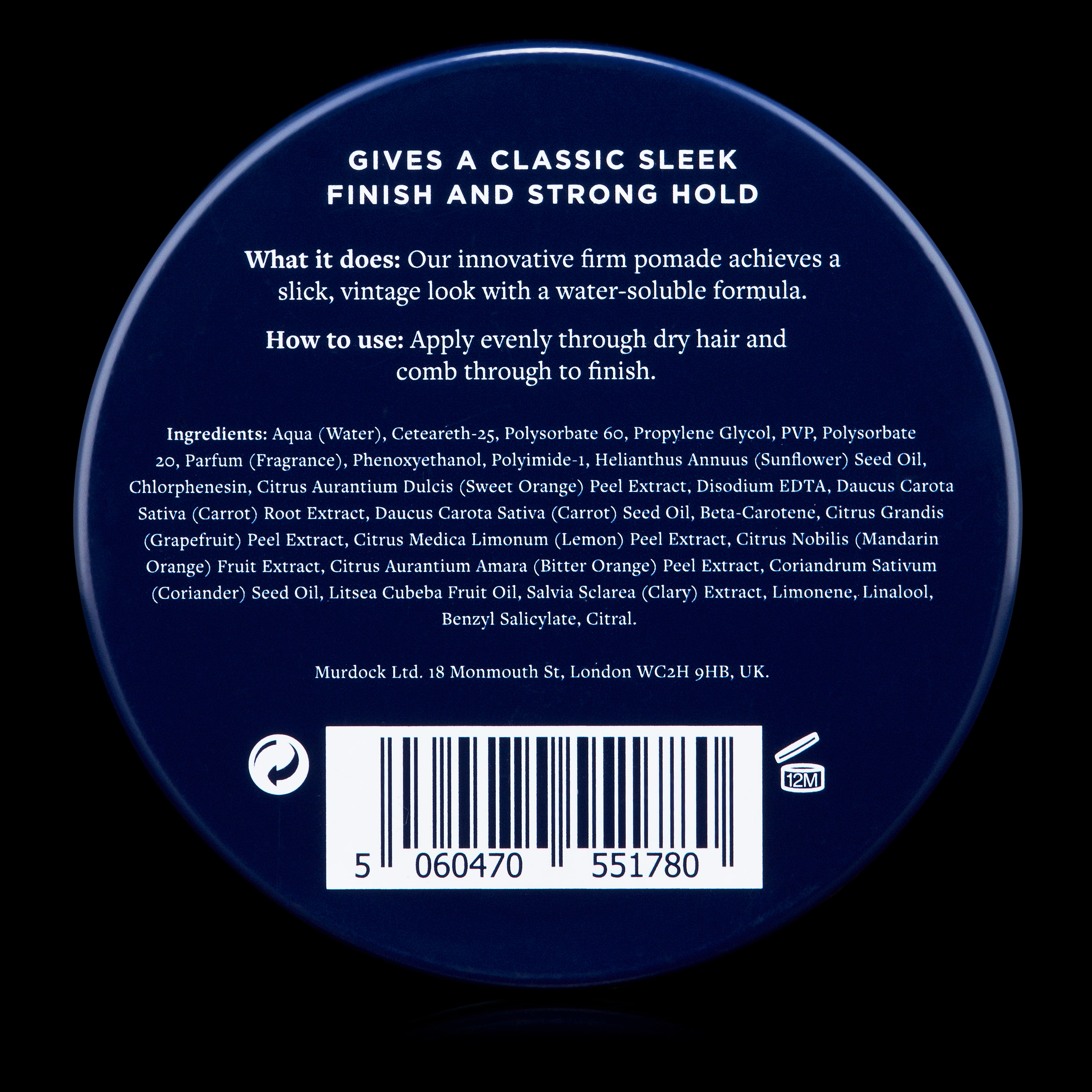 Vintage Pomade | Murdock Barbers of London – Murdock London